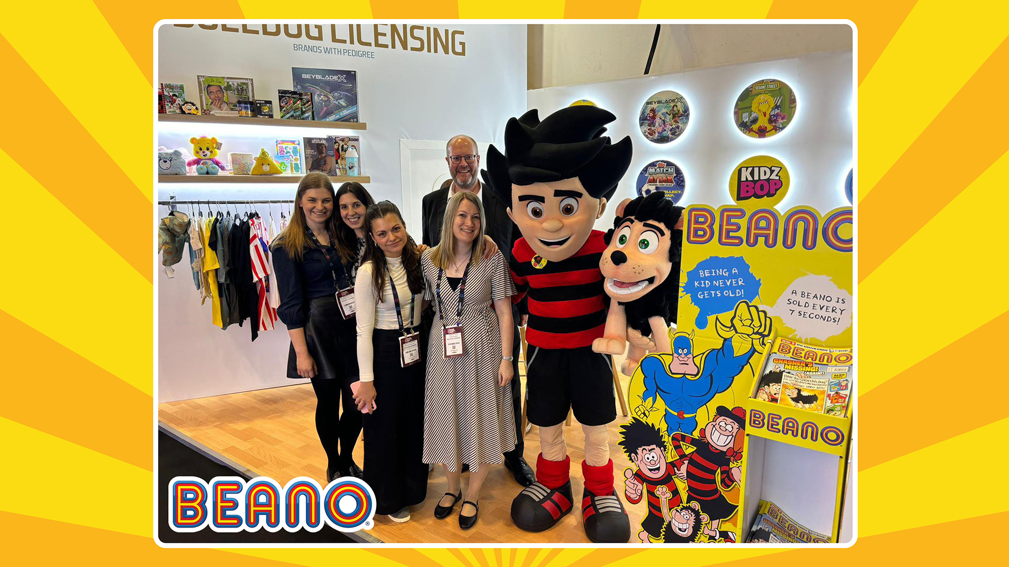 Bulldog gets the Beano, Dennis and Gnasher - Toys n Playthings